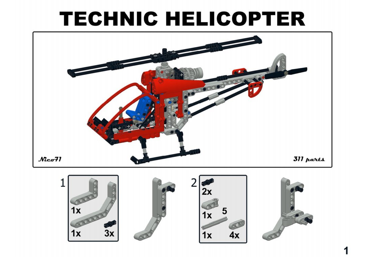 Helicopter – Nico71's Technic Creations