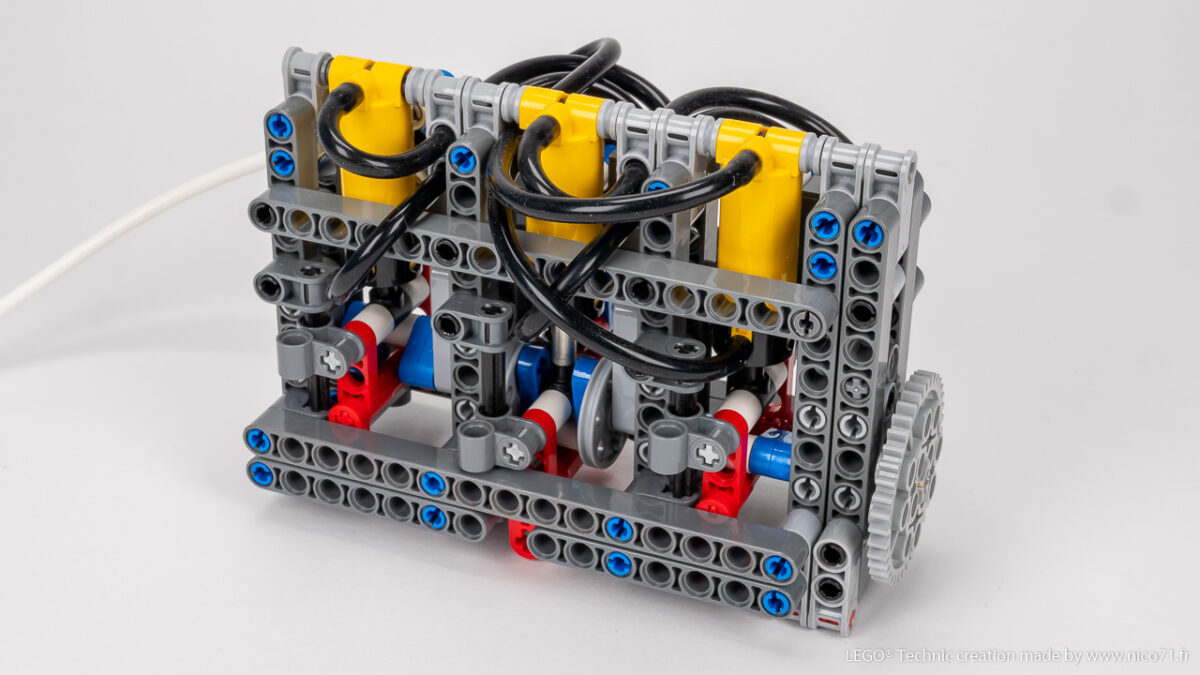 3-Cylinder Pneumatic Engine – Nico71's Technic Creations