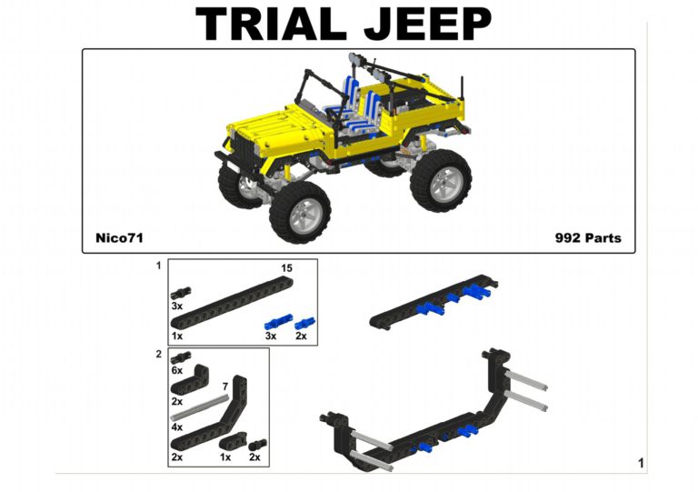 Trial Jeep – Nico71's Technic Creations
