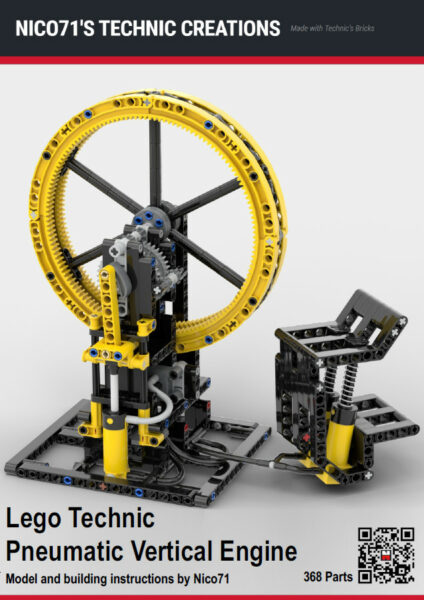 Vertical Lego Pneumatic Engine – Nico71's Technic Creations