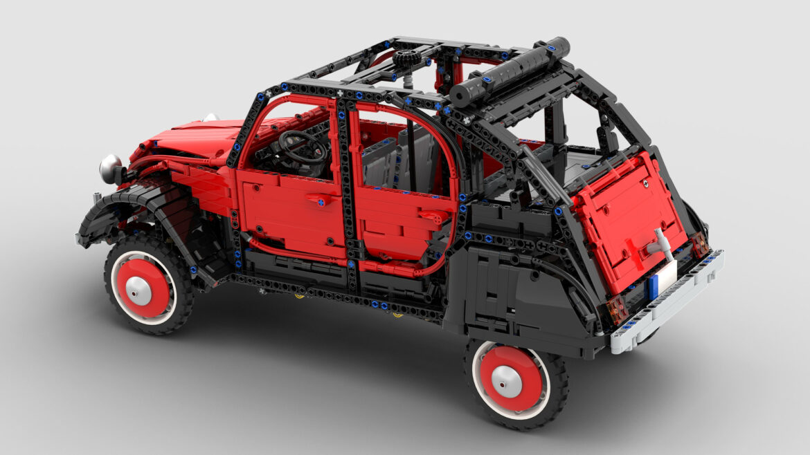 Citroën 2CV 1/8 (Enhanced Version) – Nico71's Technic Creations